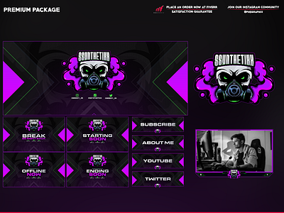 a gas mask skull overlay! by PhsGraphix on Dribbble
