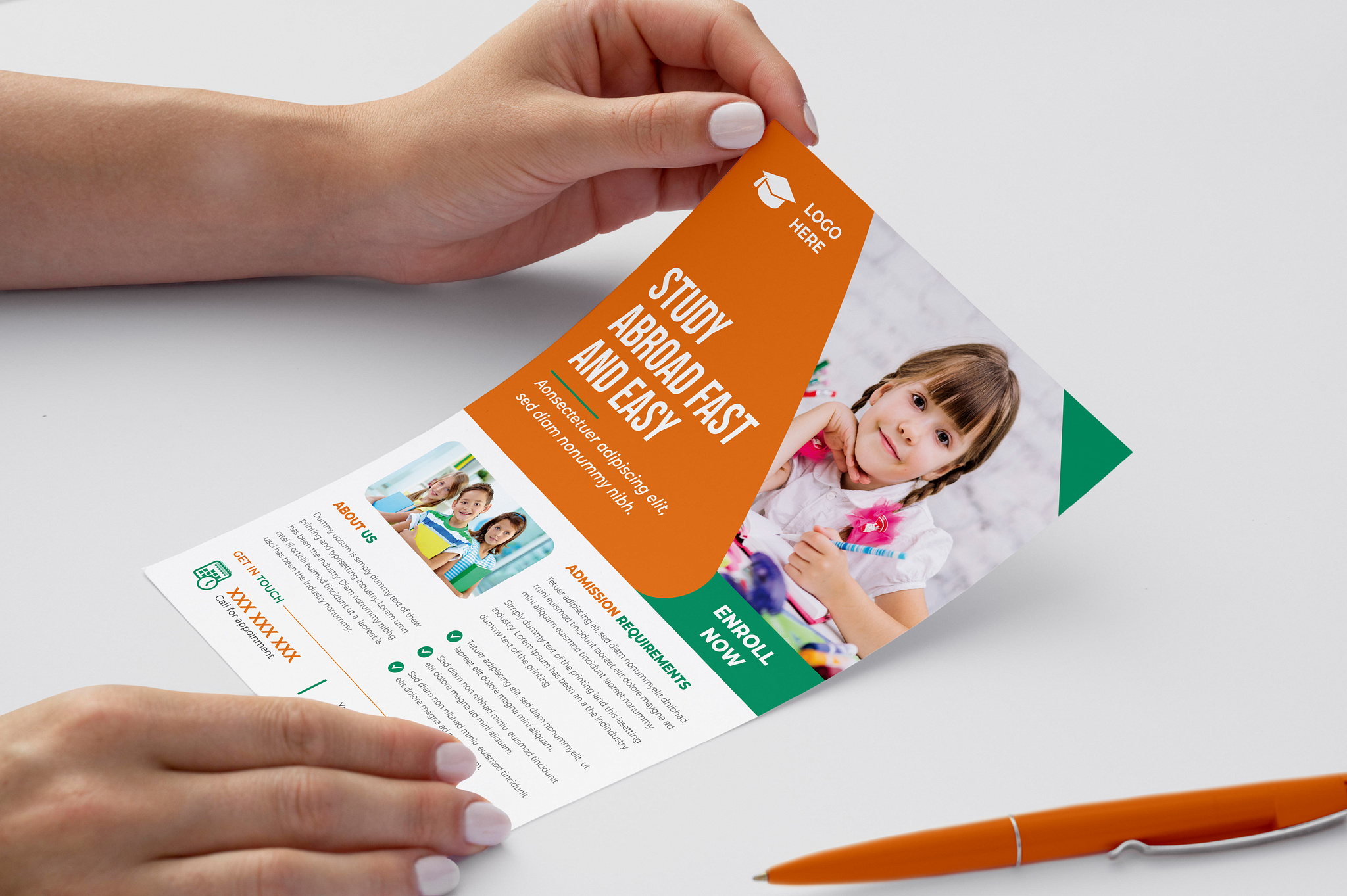 School admission creative modern flyer design by Pranto Saha [CF ID ...