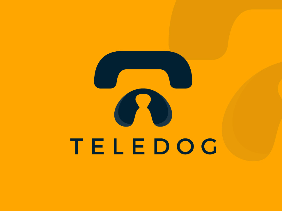 DOG + TELEPHONE LOGO by SOFTHARD GRAPHIC on Dribbble