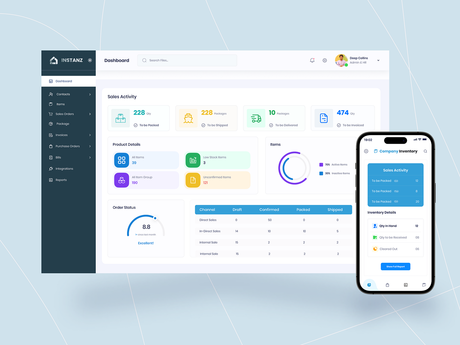 Sales & Order Management Dashboard by Azizul Islam on Dribbble