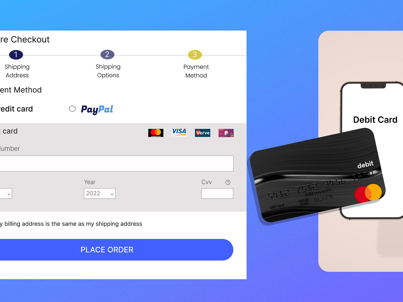 Credit card checkout form #Daily UI day02 by Ayodele Segun Olajide on ...