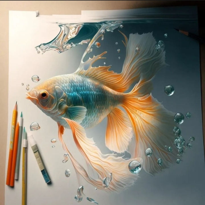 A Fish 🐬 illustration by Adagio graphics on Dribbble