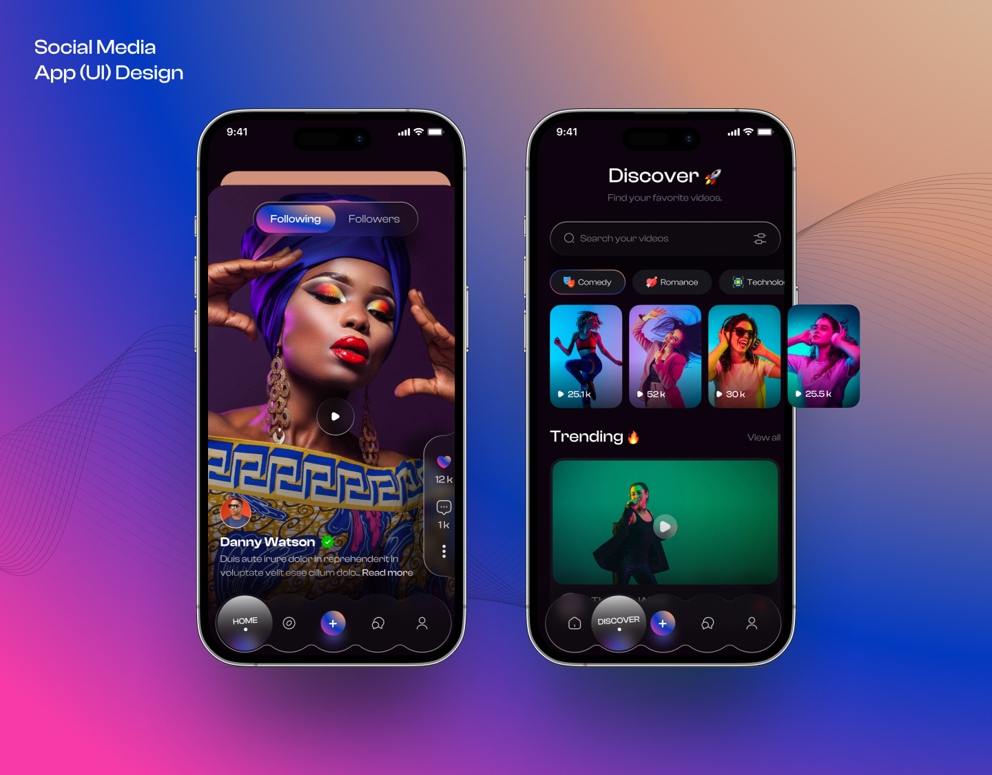 Social Media App (UI) Design by Ashish Khatra on Dribbble