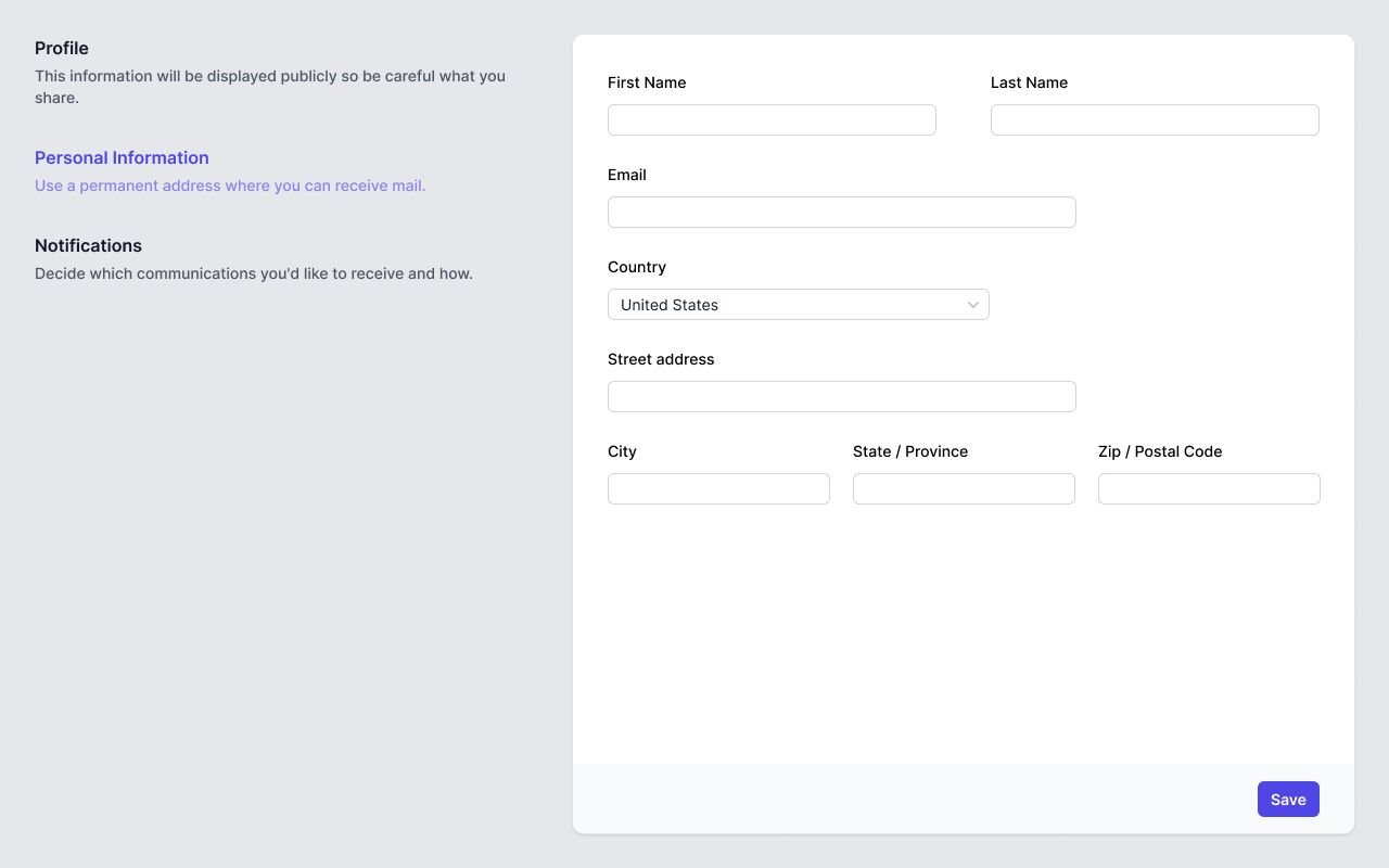 Settings Page UI Design by Tushar Kanjariya on Dribbble