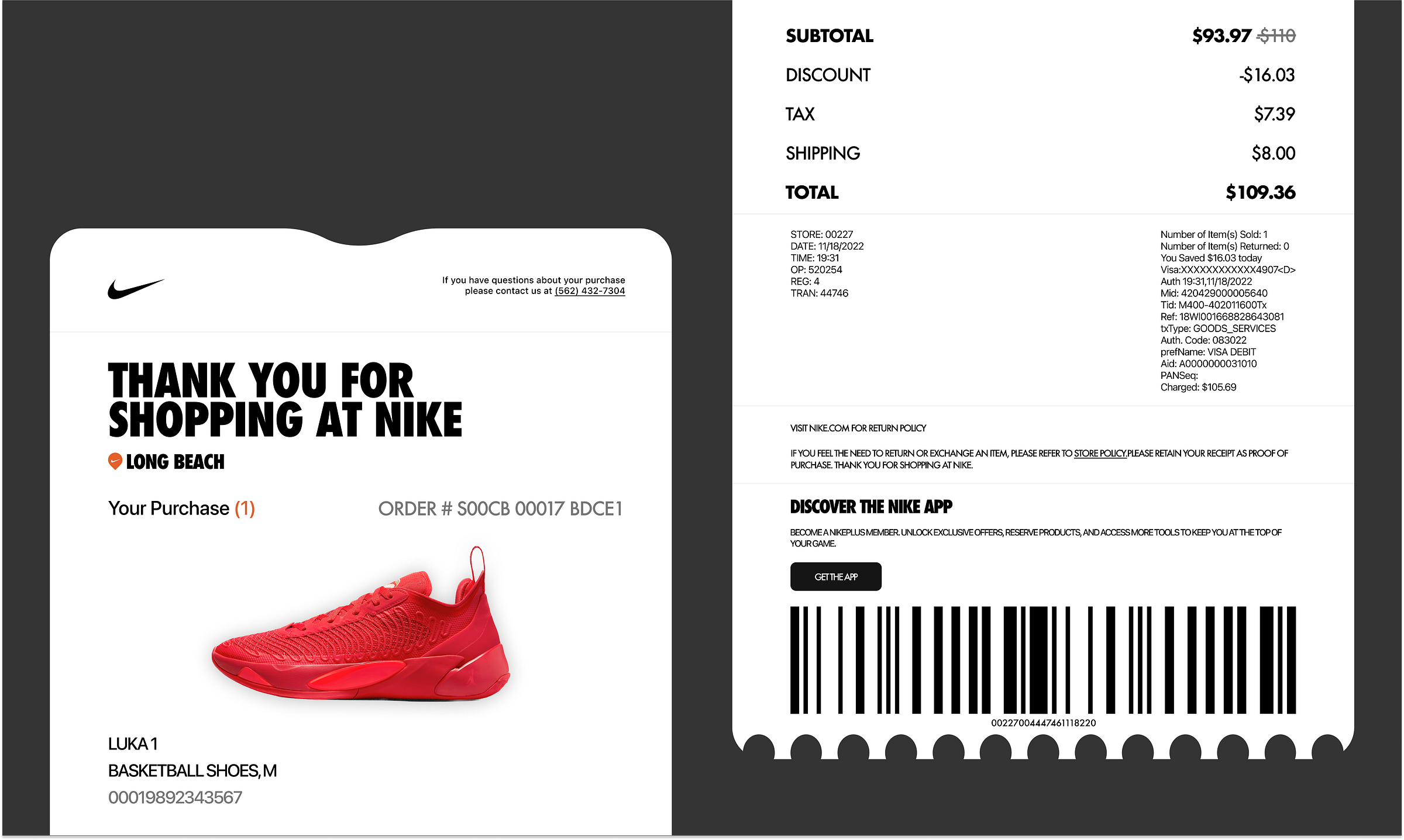 Nike Email Receipt by Loi Manabat on Dribbble