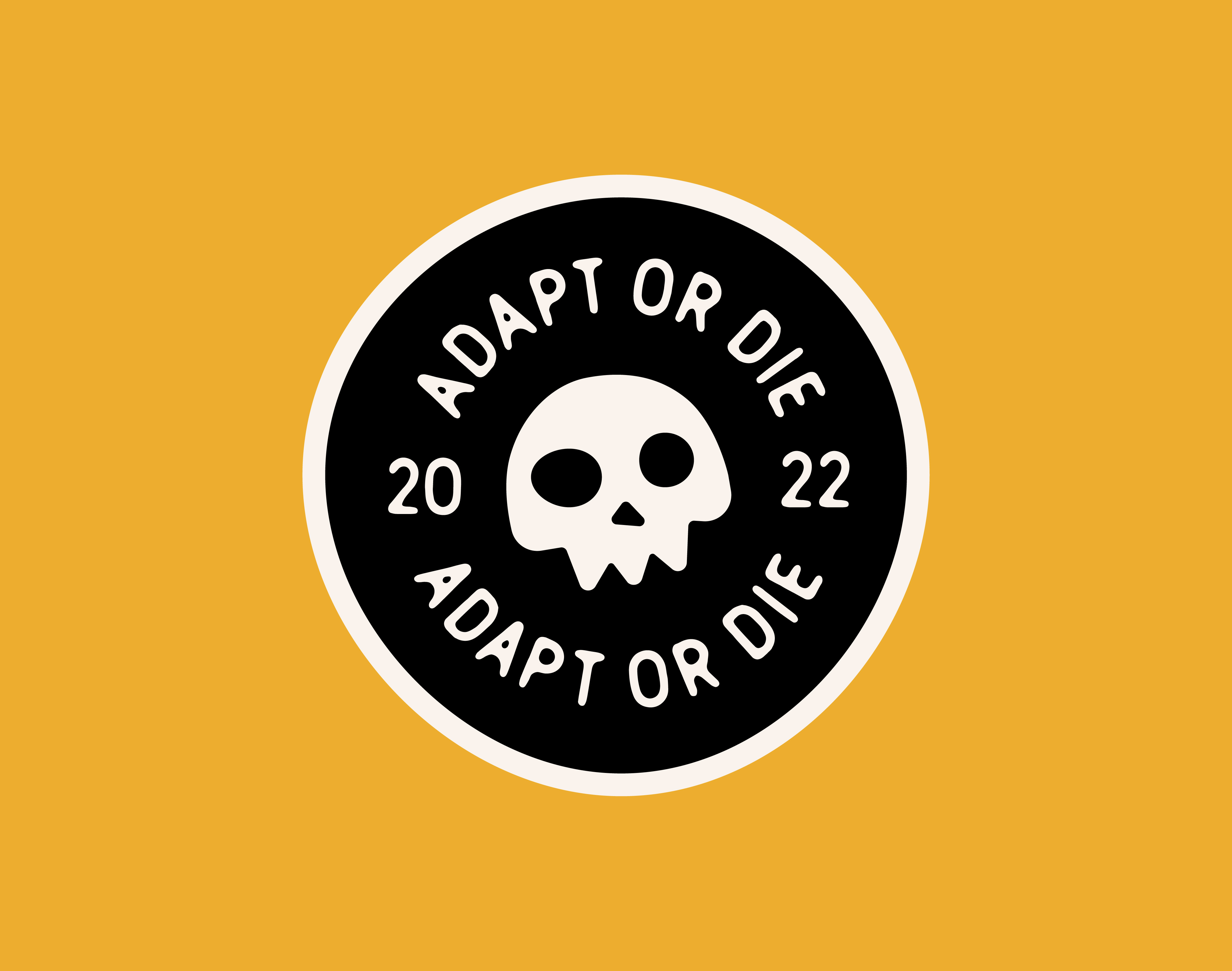 "Adapt Or Die" badge design by Jack Chitty (Chittco) on Dribbble