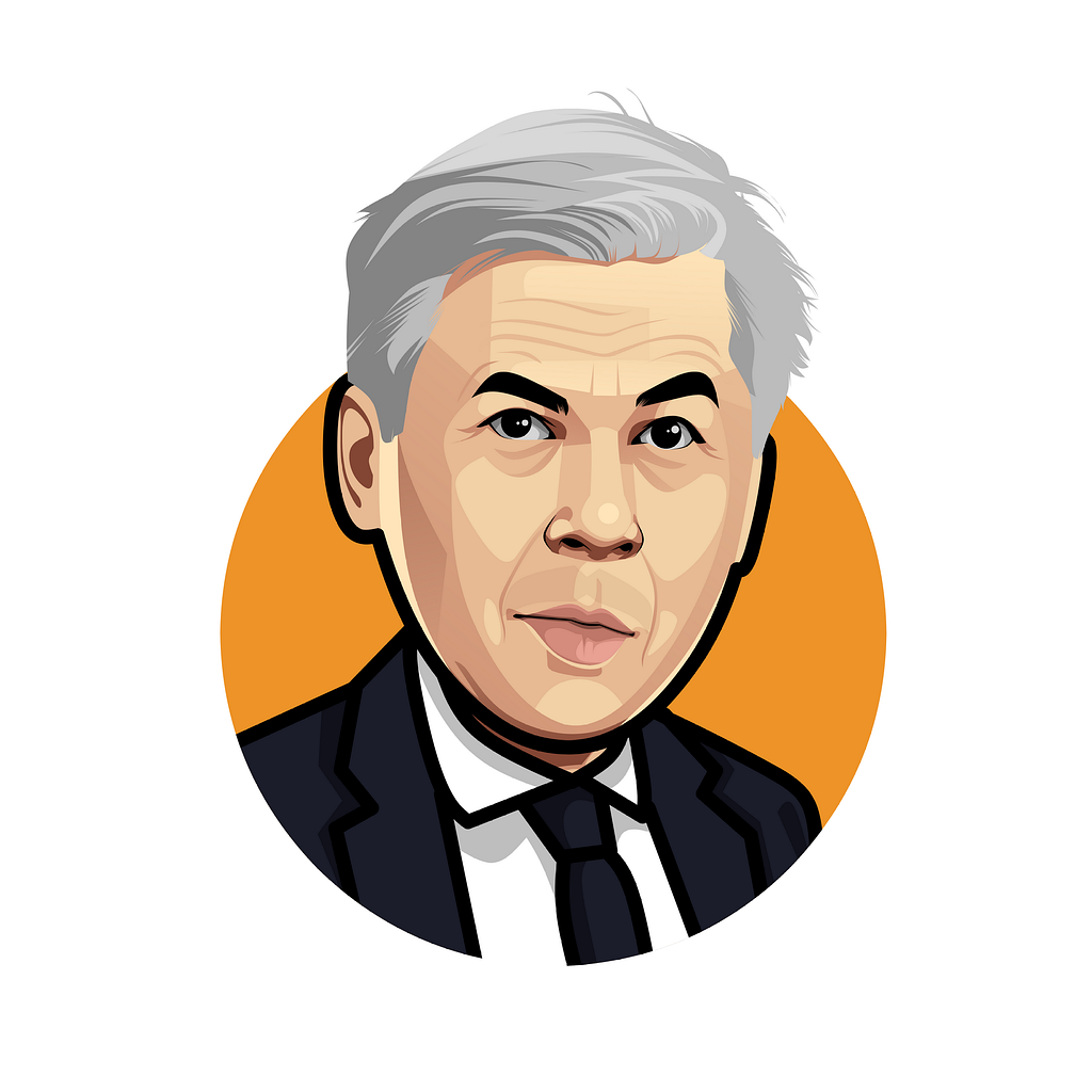 Cartoon caricature of Carlo Ancelotti by Sanggi Design on Dribbble