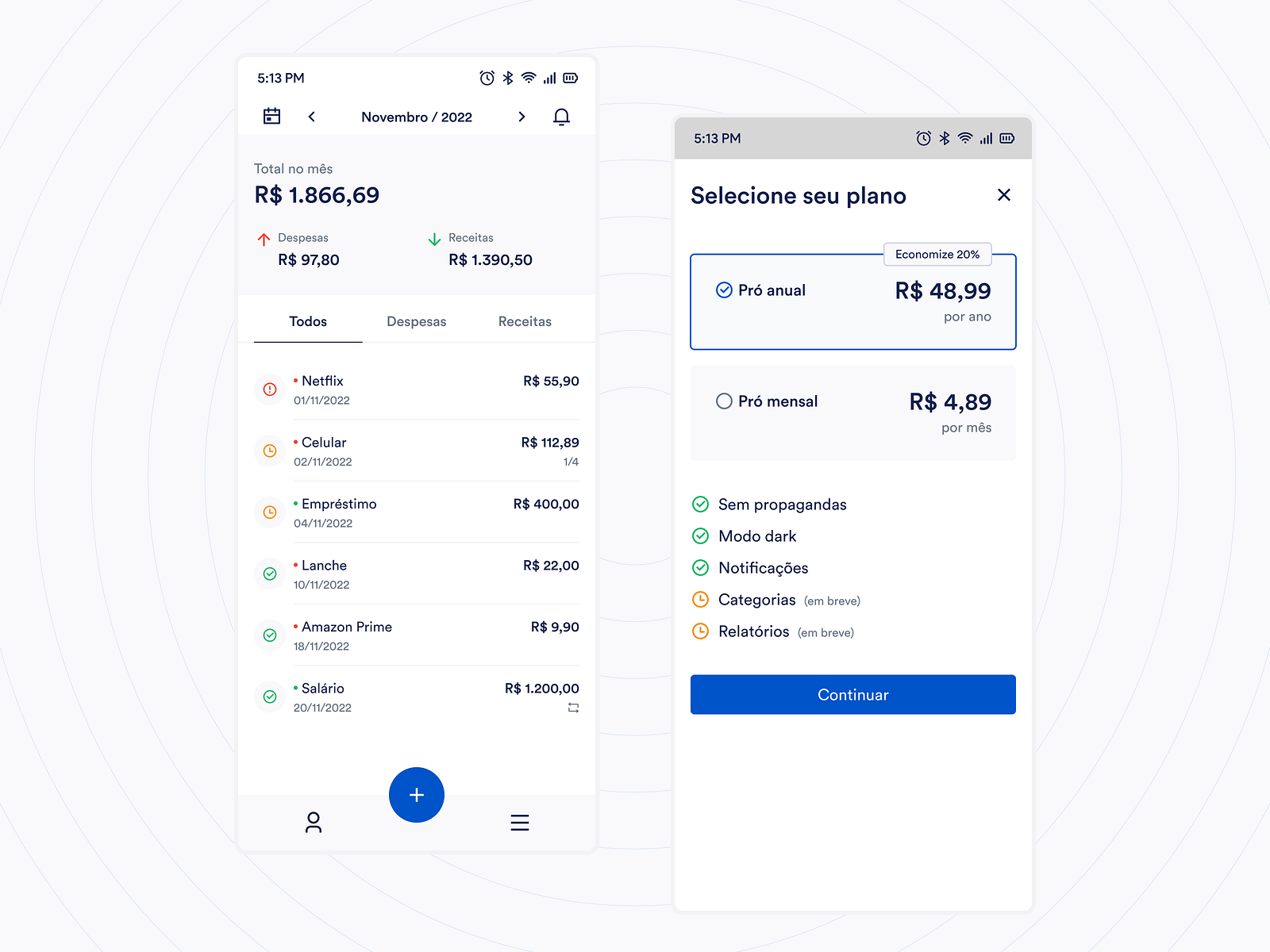 My Expenses — Redesign App by Cauan Tomáz on Dribbble