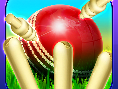 cricket game app icon by Srushti Koshiya on Dribbble