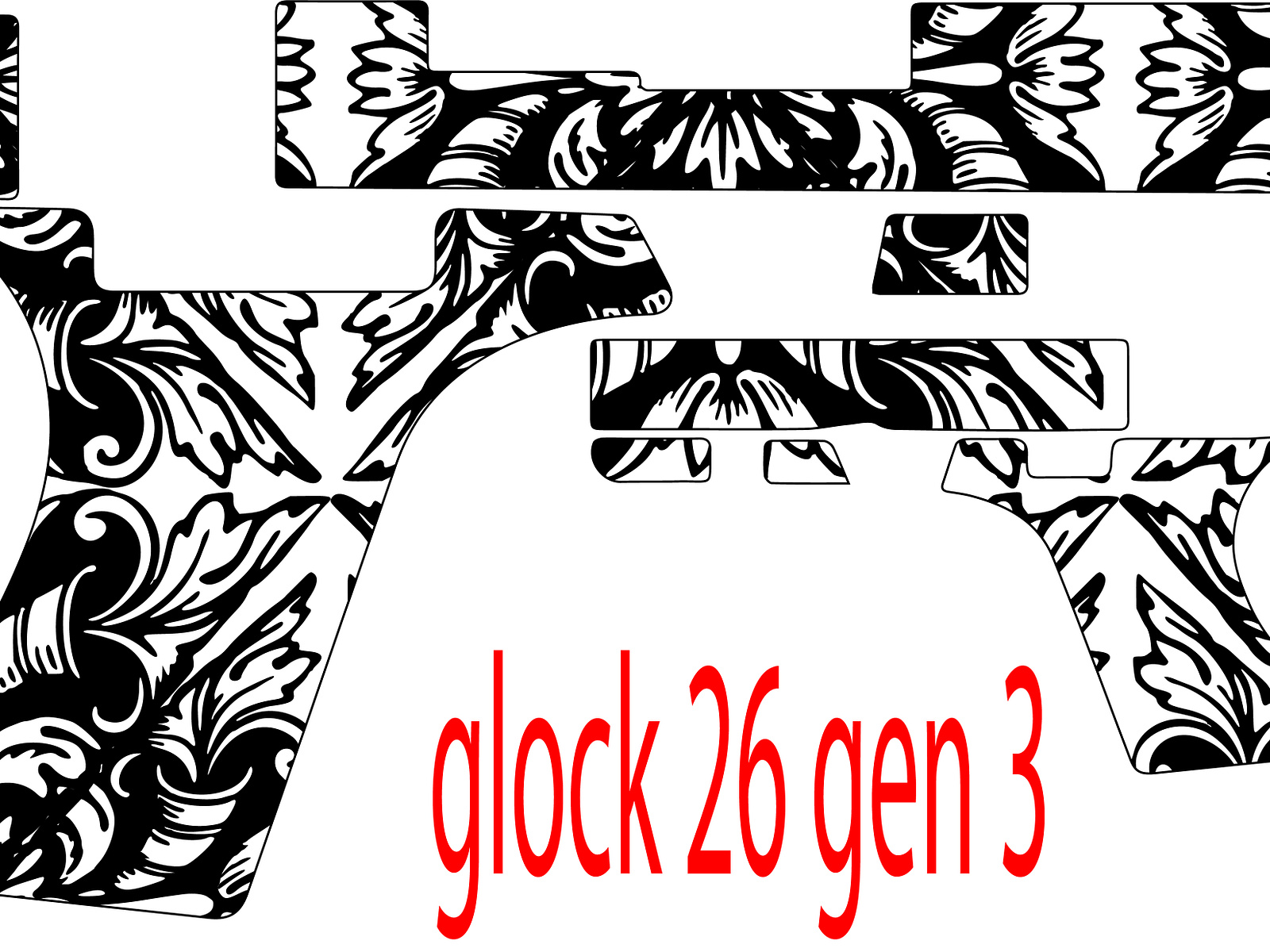 GLOCK 26 GEN 3 SVG FILE FOR ENGRAVING by Md shahidur rahman Sohel on ...