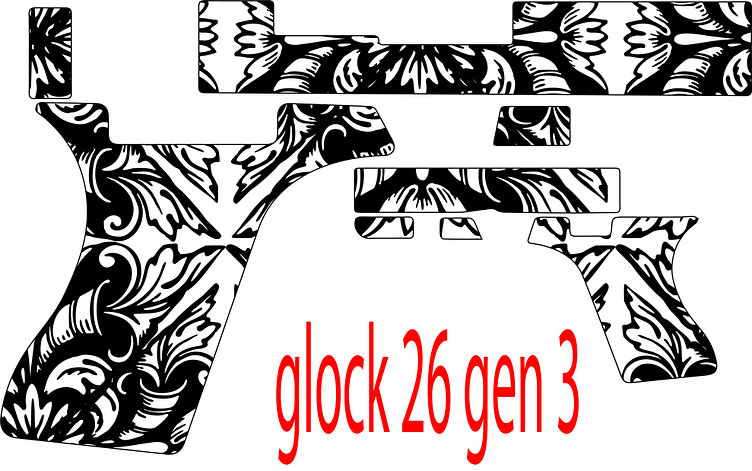 GLOCK 26 GEN 3 SVG FILE FOR ENGRAVING by Md shahidur rahman Sohel on ...
