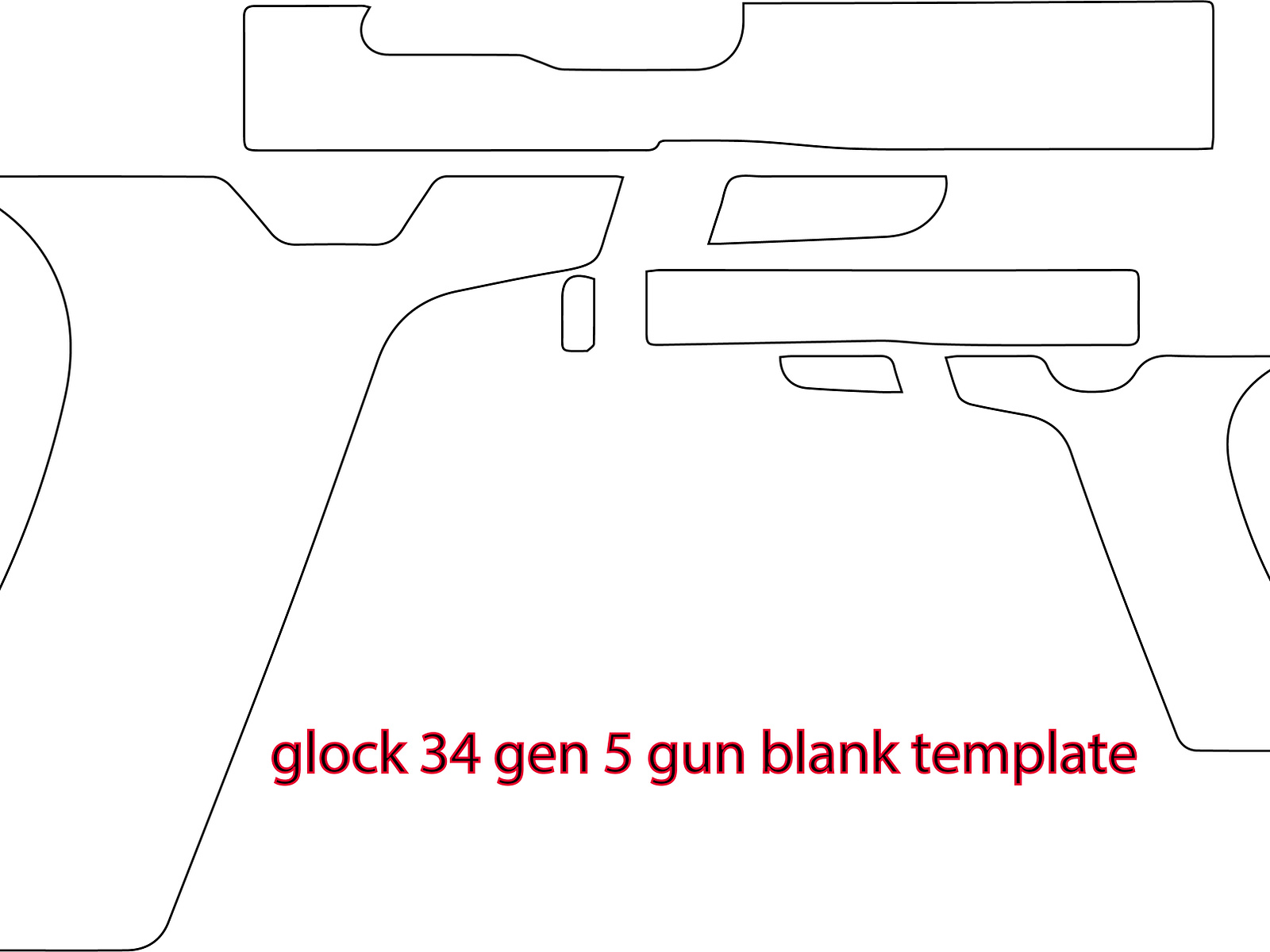 GLOCK 34 GEN 5 SVG FILE FOR ENGRAVING by Md shahidur rahman Sohel on ...