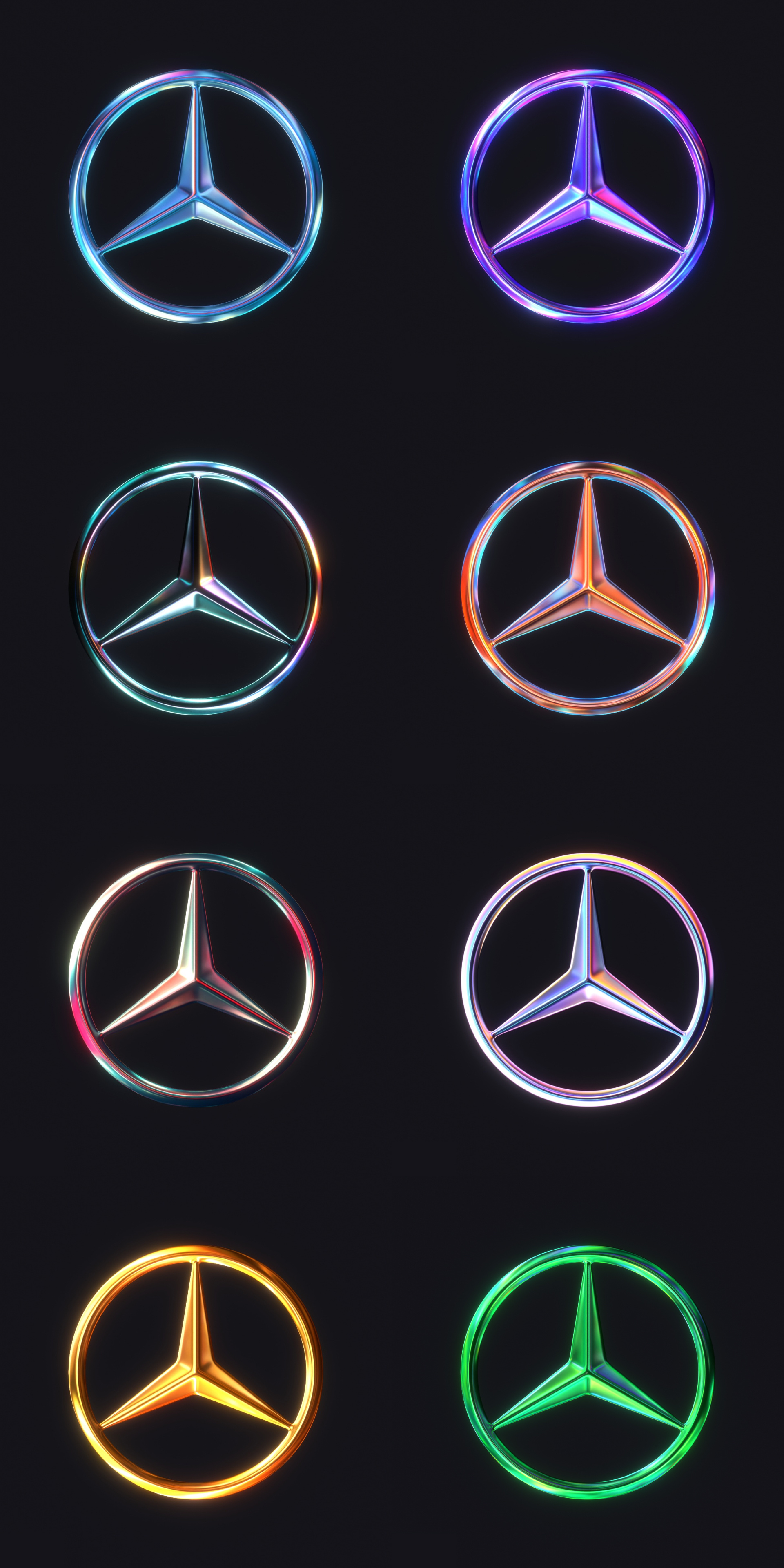 Mercedes-Benz Chromatic Logo by Hesam Sanei on Dribbble