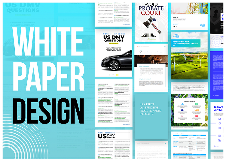 White Paper Design by Cubicspace on Dribbble