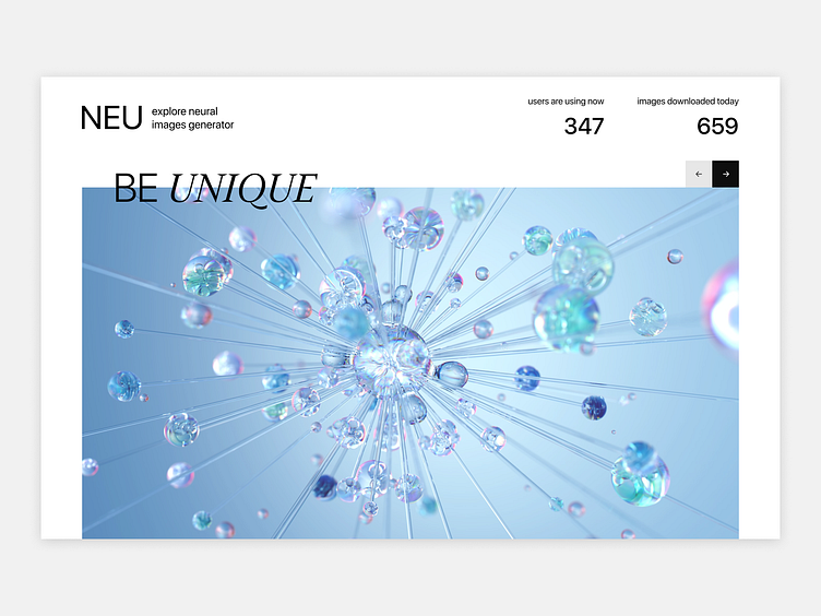NEU - Image Generator | UI/UX Concept by Kateryna Rybak for Elementor ...