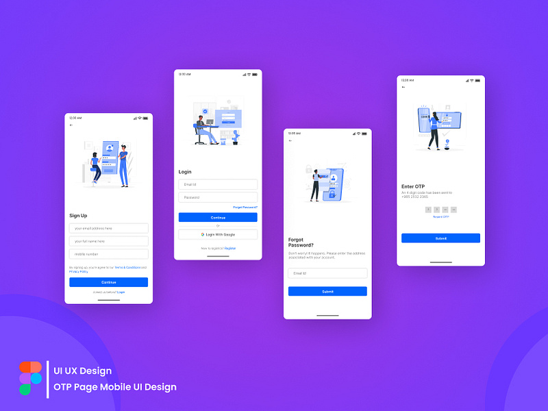 Mobile Ux Otp Designs Themes Templates And Downloadable Graphic