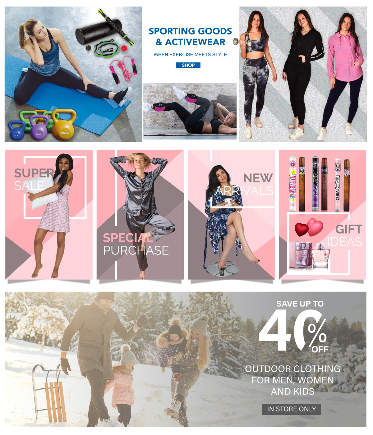 Clothes Website Banner by Marina Garbar on Dribbble