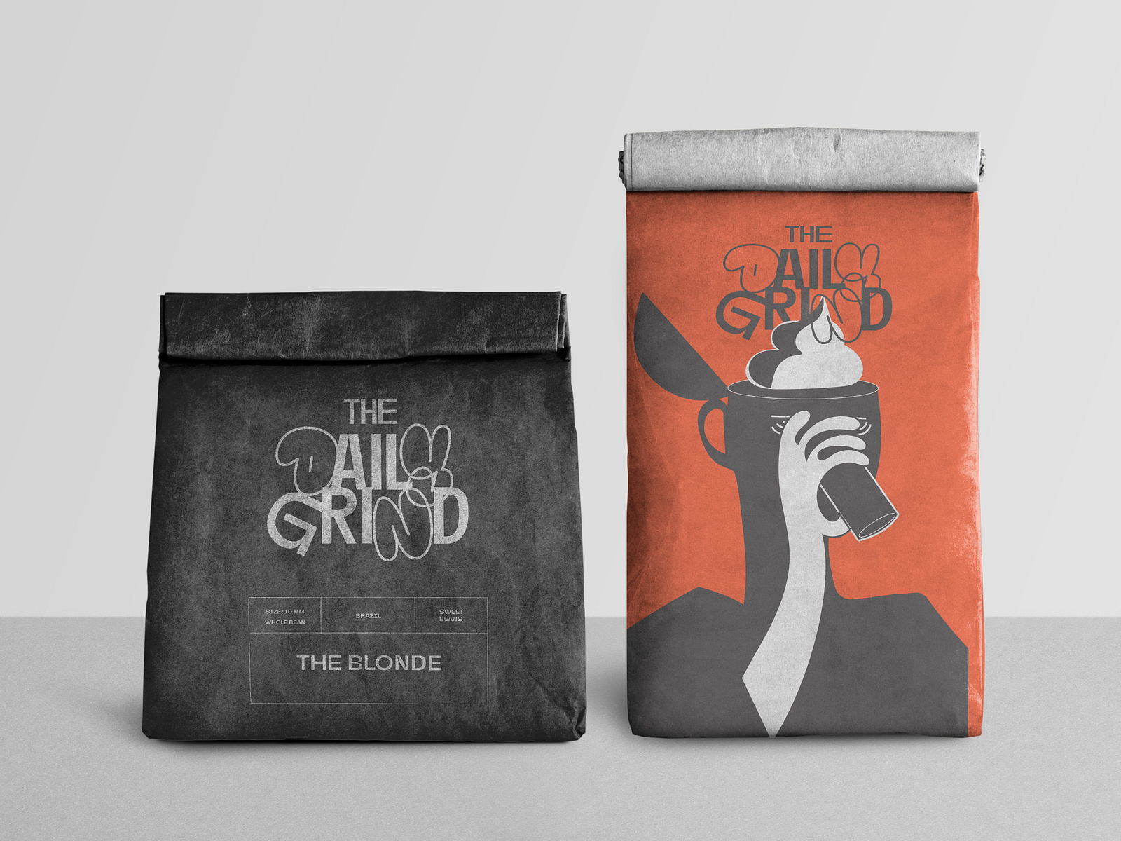 Coffee Packaging design fro Daily Grind Cafe by redrafted.studio on ...