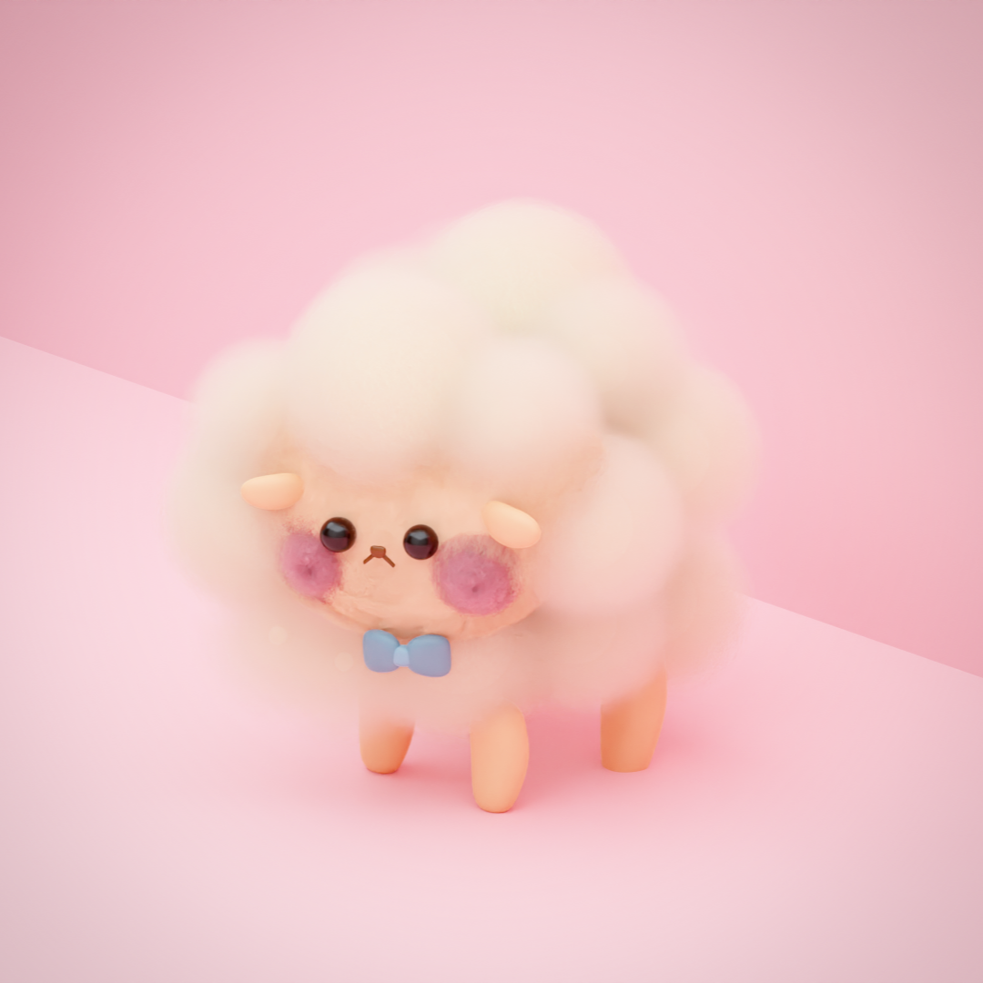 Little Lamb 3D Model by Emily WIP Art on Dribbble