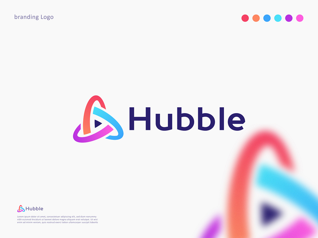 Hubble Logo Design by Jahid Hasan on Dribbble