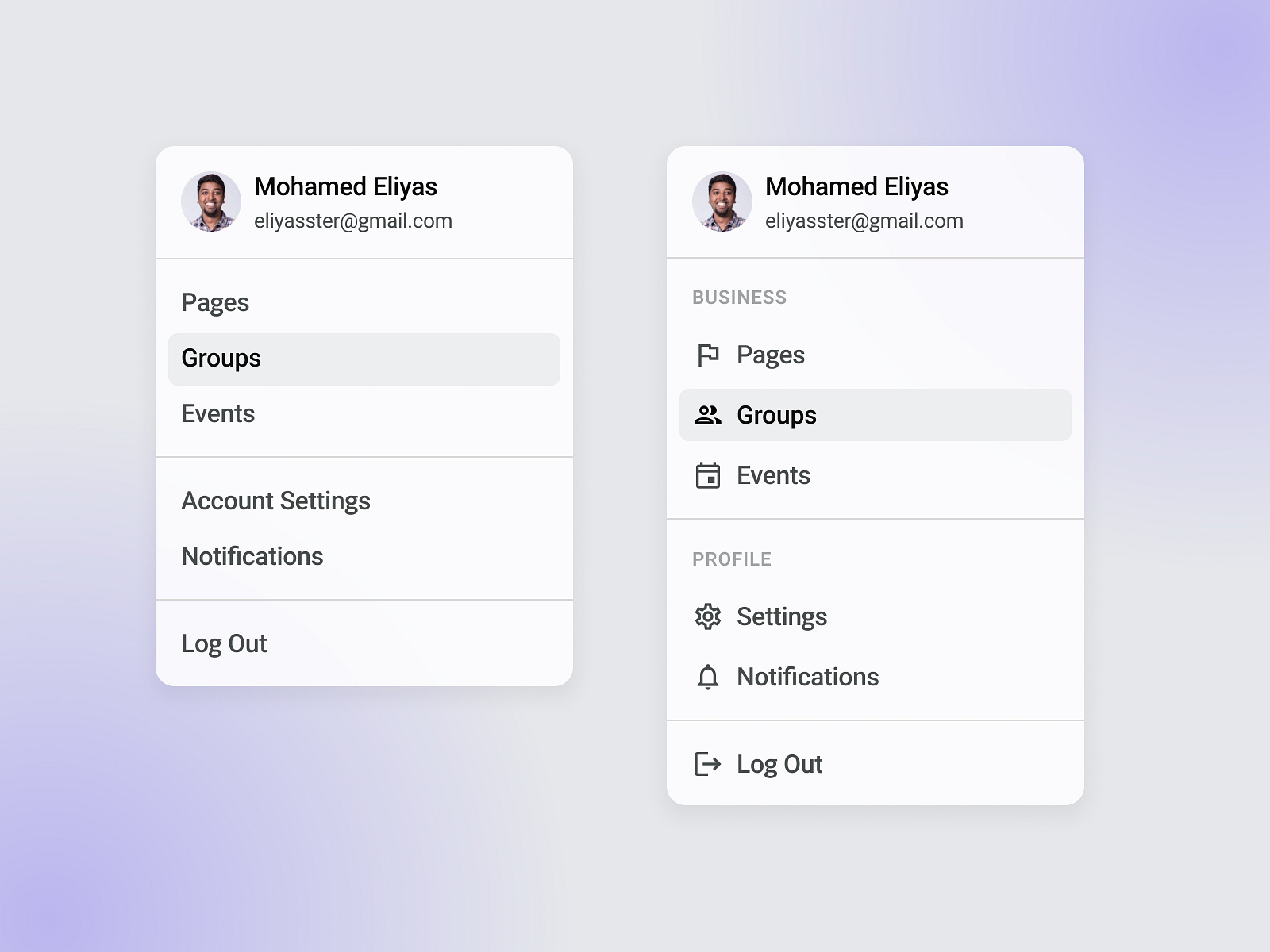 Exploring dropdowns by Eliyas Mohamed on Dribbble
