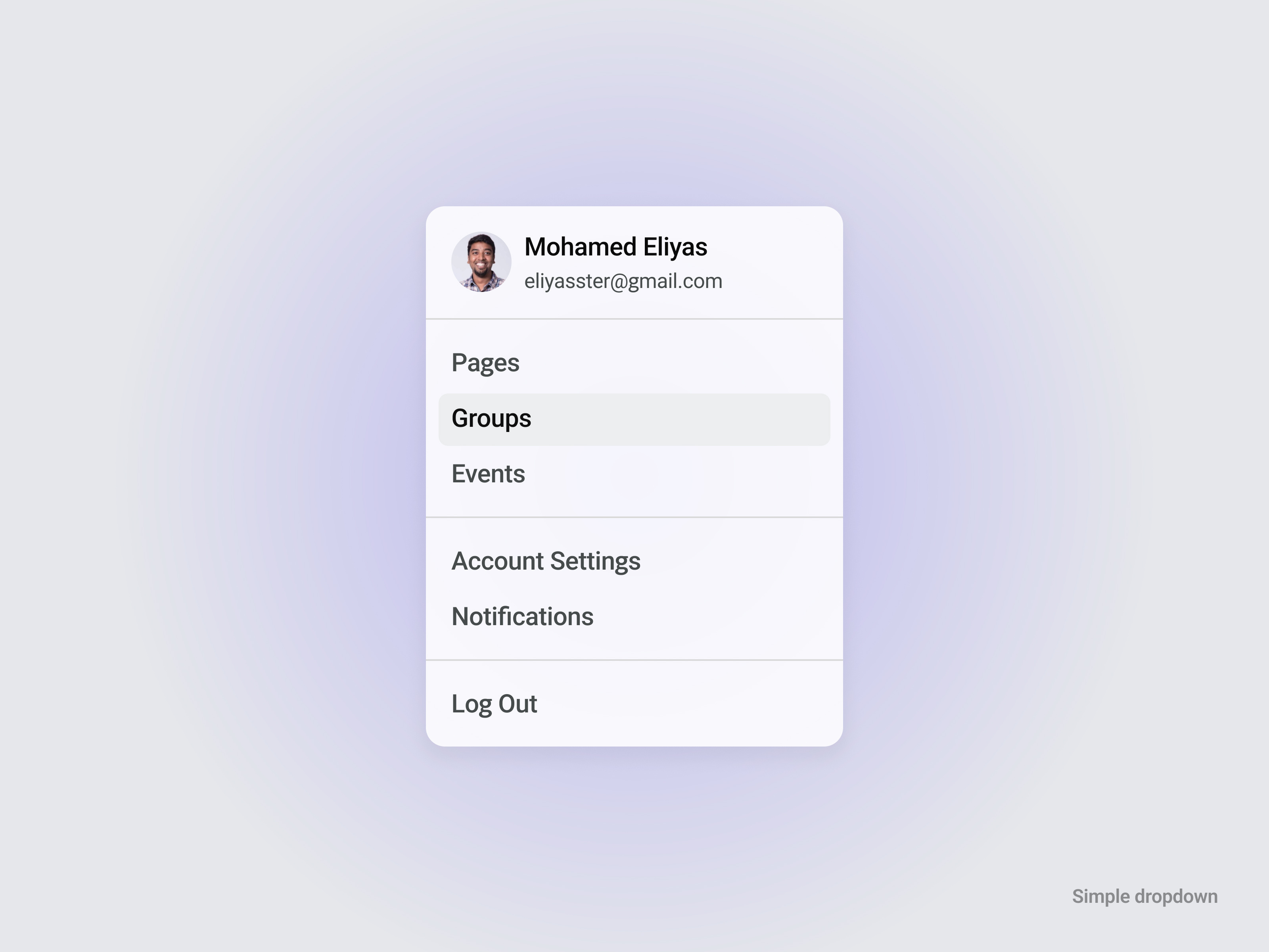 Exploring dropdowns by Eliyas Mohamed on Dribbble