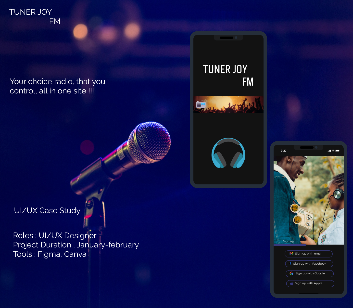 Tuner joy FM UI/UX case study by Racheal Irewole on Dribbble