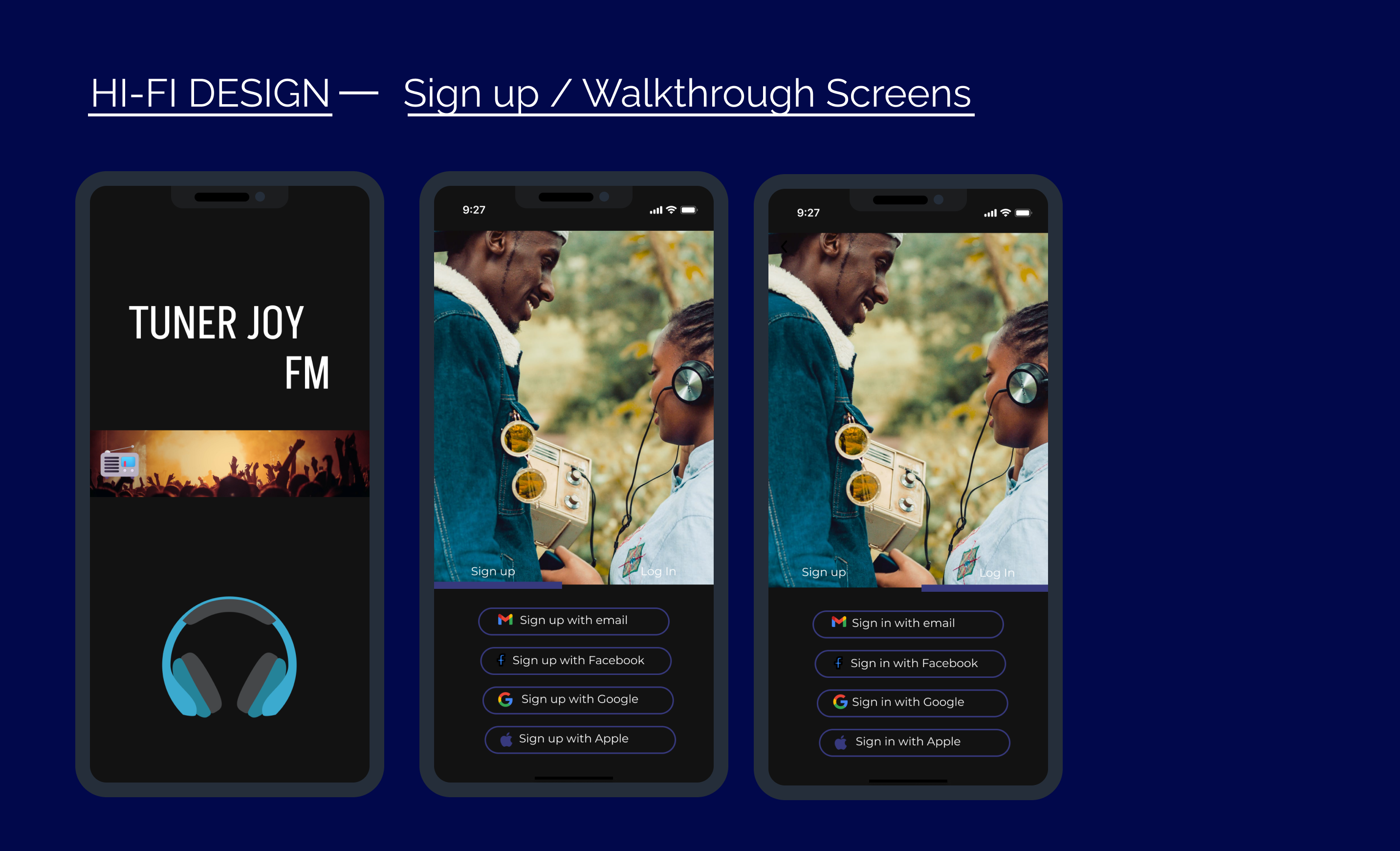 Tuner joy FM UI/UX case study by Racheal Irewole on Dribbble