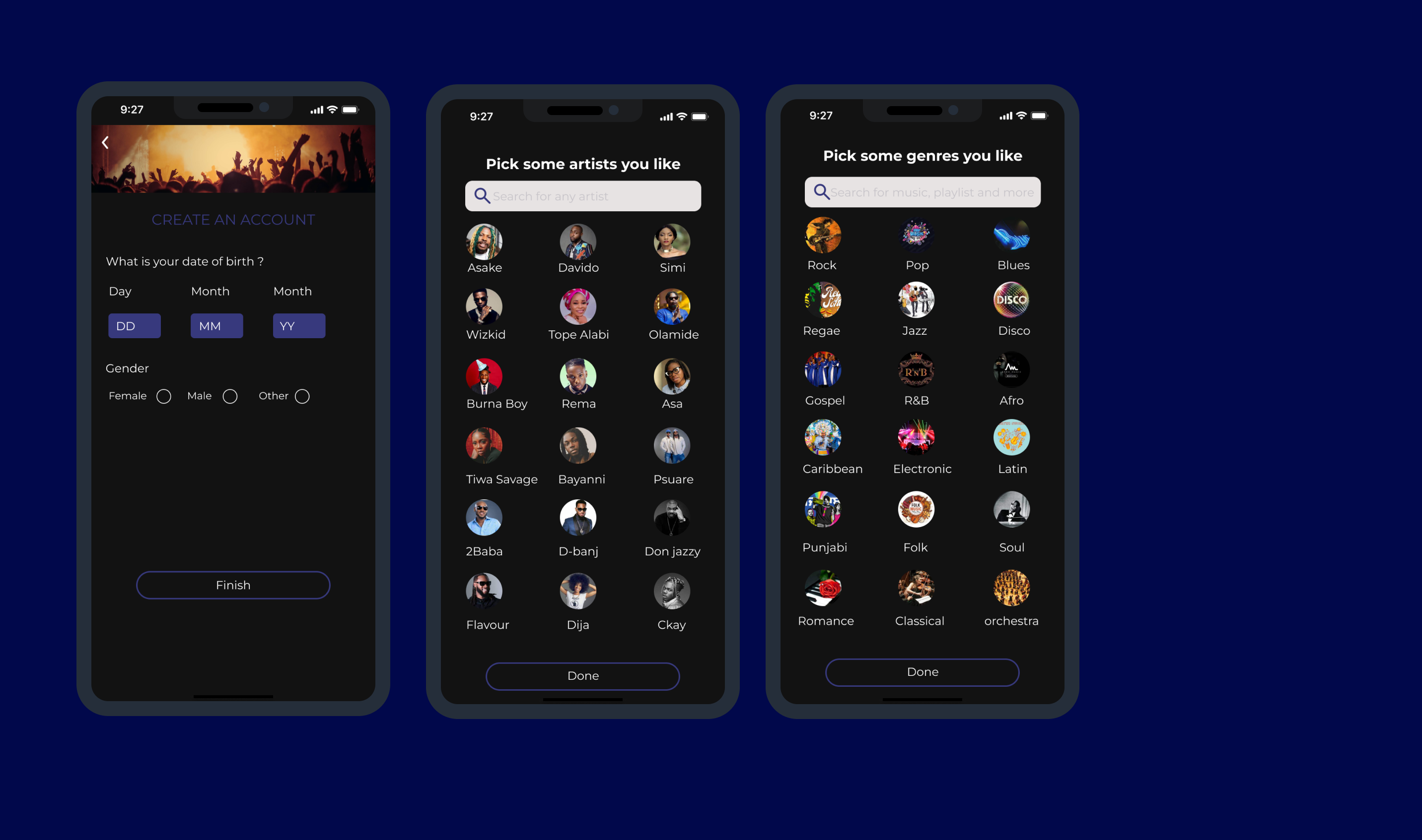 Tuner joy FM UI/UX case study by Racheal Irewole on Dribbble