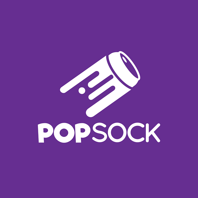Logo Design for Pop Sock by John Poh on Dribbble