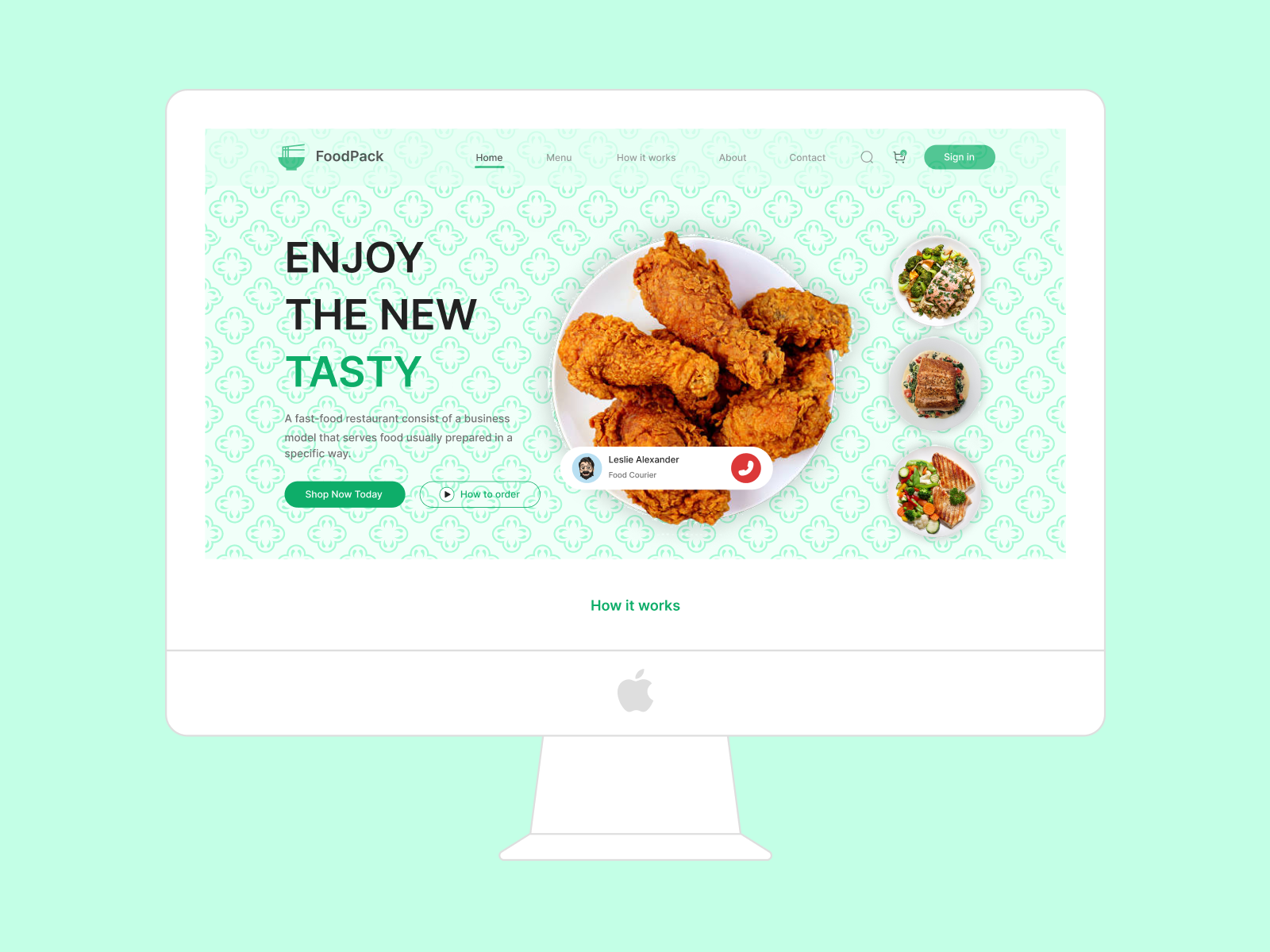 Restaurant Landing Page by Abraham John on Dribbble