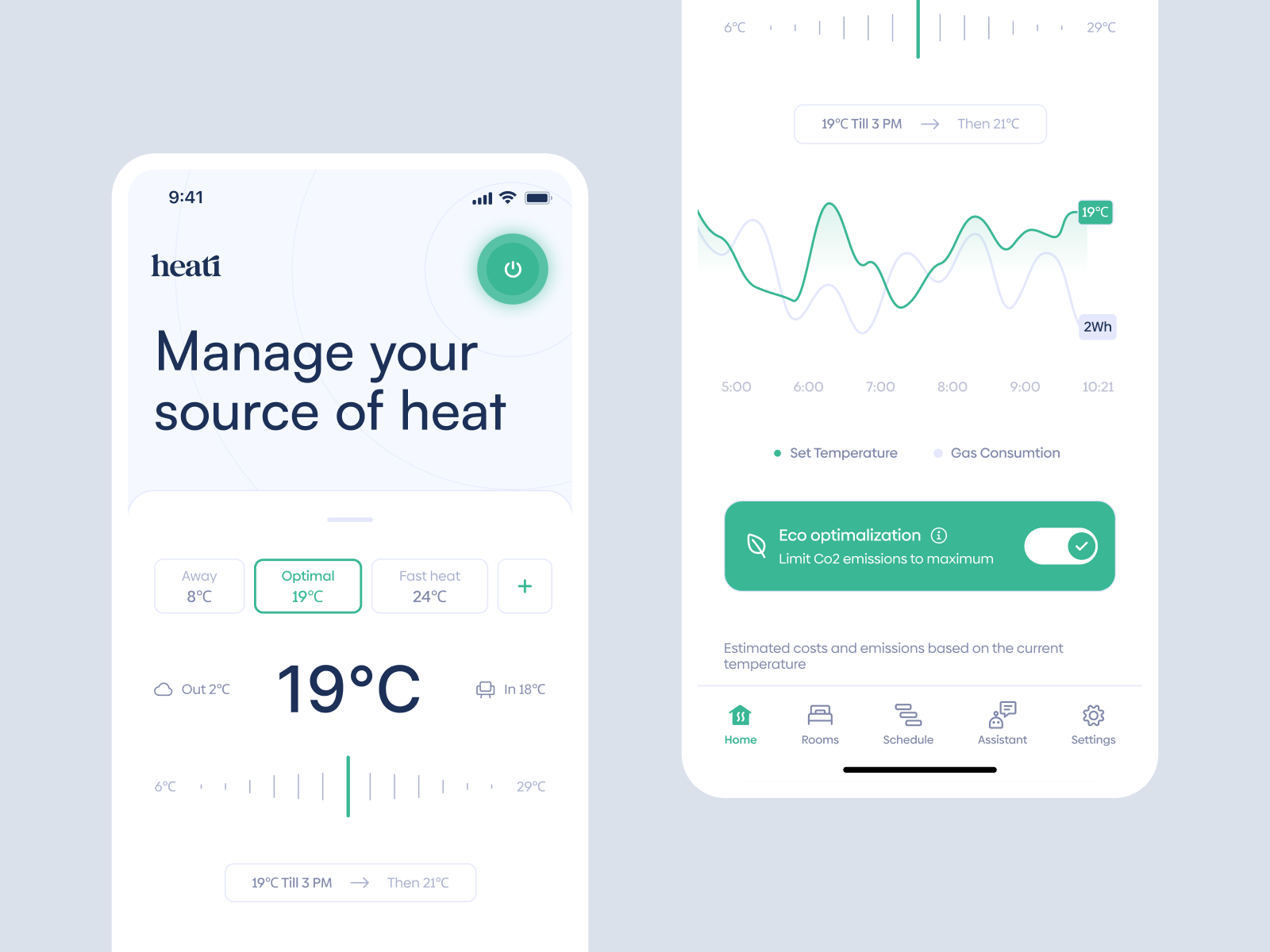 heati - Heat management app by Jakub Staroń for Vision Trust on Dribbble