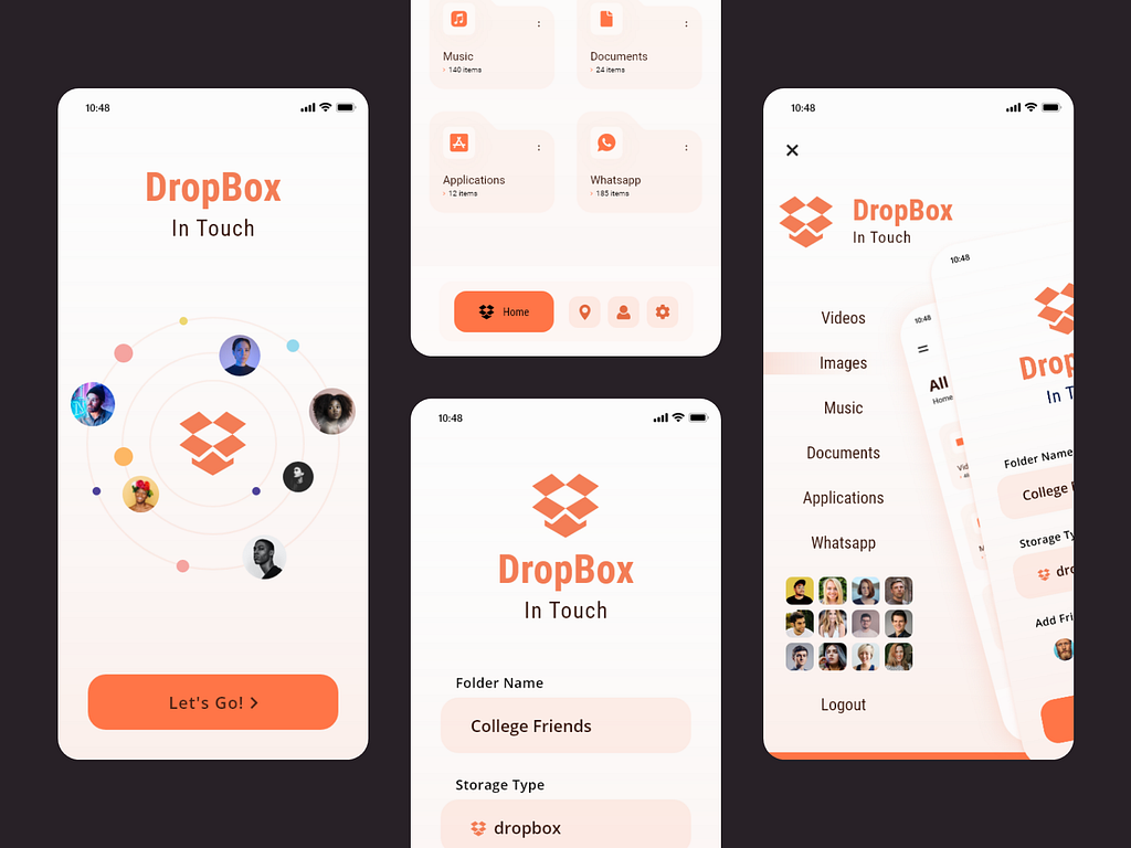 Dropbox App UI Kits by Rahul Parmar on Dribbble