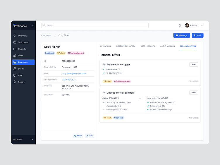 Fintech Crm System By Fojin On Dribbble