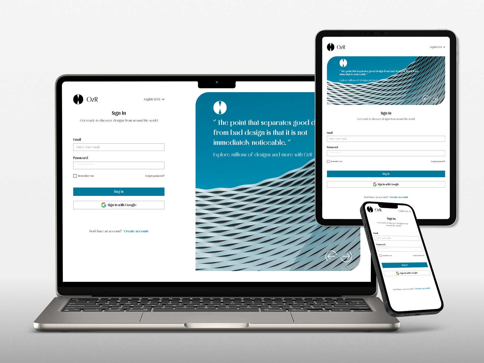 Responsive Sign In Page Design by ozgurux on Dribbble Responsive Sign In Page Design by ozgurux on Dribbble