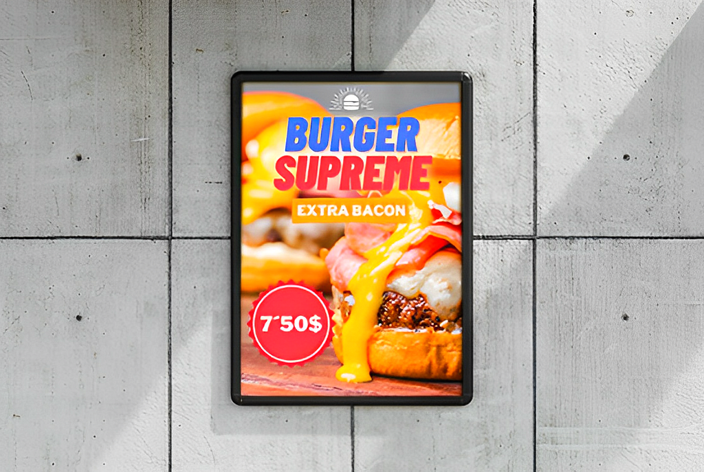 Flyer Burger Supreme by Azahara Reina on Dribbble