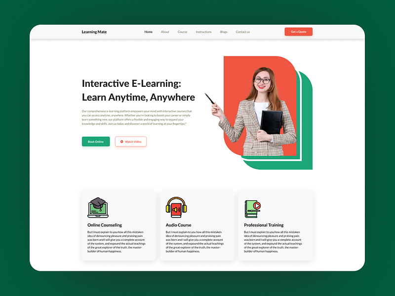 Browse thousands of Elearning images for design inspiration | Dribbble