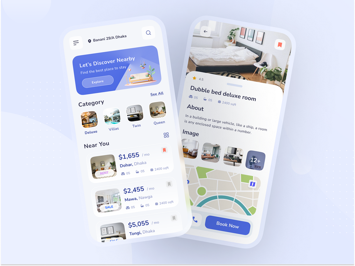 Room Booking Mobile app ui Design by The Mind Streamer on Dribbble