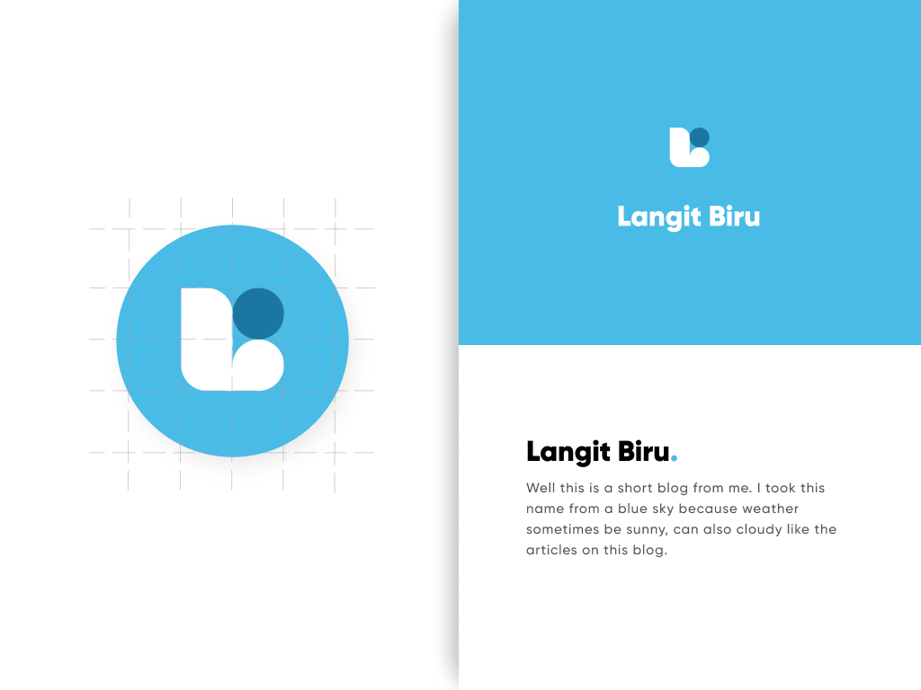 Langit Biru-Logo Design by Valentino Al Falaq on Dribbble