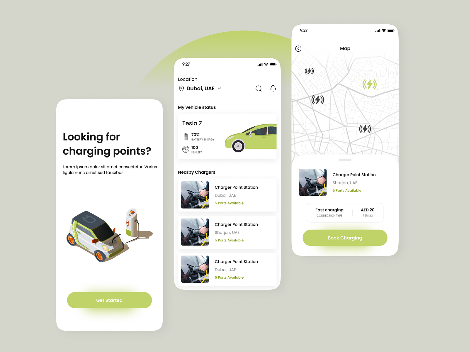 Electric Car Mobile App by Ramneek Singh on Dribbble