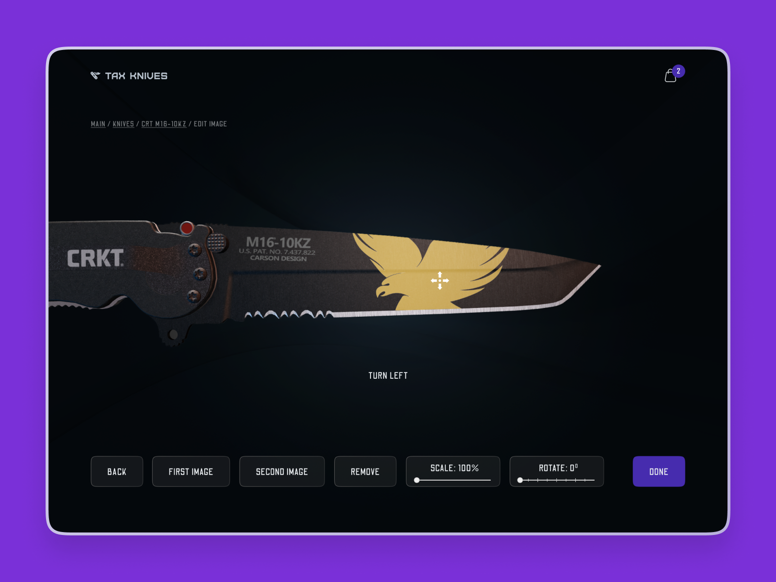 Knife constructor interface in the gun shop by Dmitriy Susak on Dribbble Knife constructor interface in the gun shop by Dmitriy Susak on Dribbble