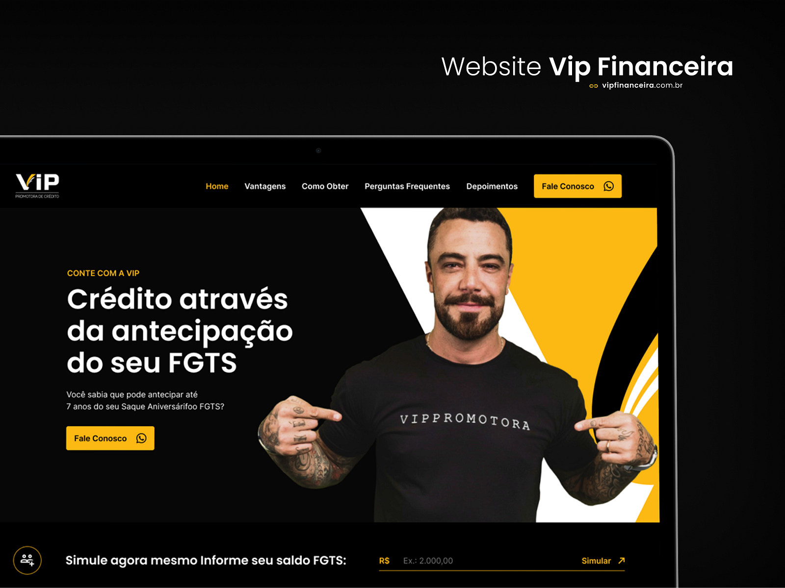 Website Design - Vip Financeira by Wama on Dribbble