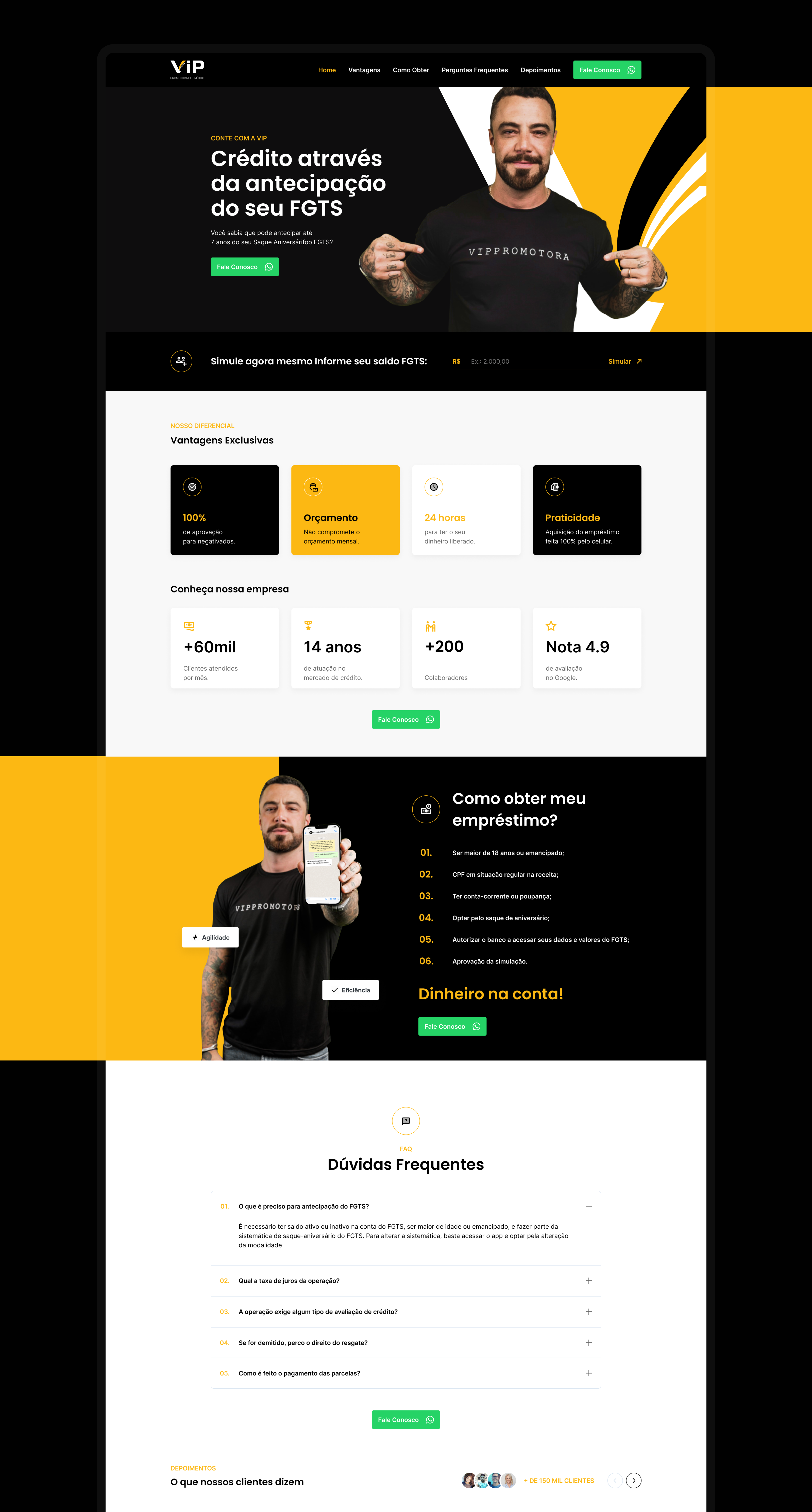 Website Design - Vip Financeira by Wama on Dribbble