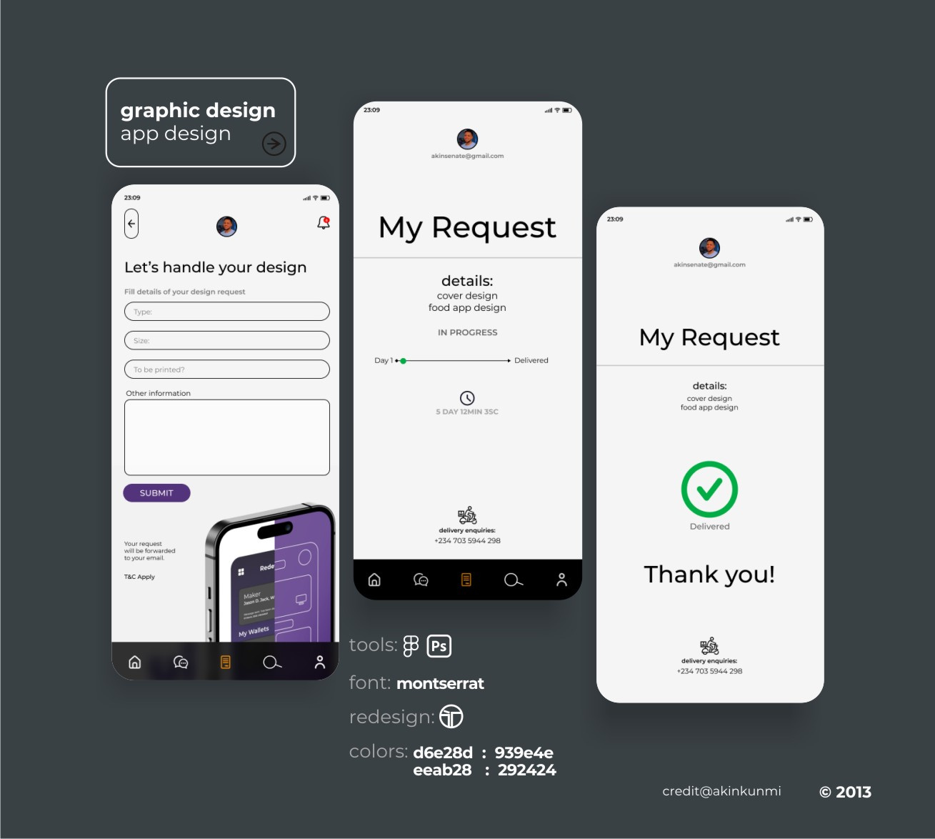 Graphic design request and download App by ATLA design+tech on Dribbble