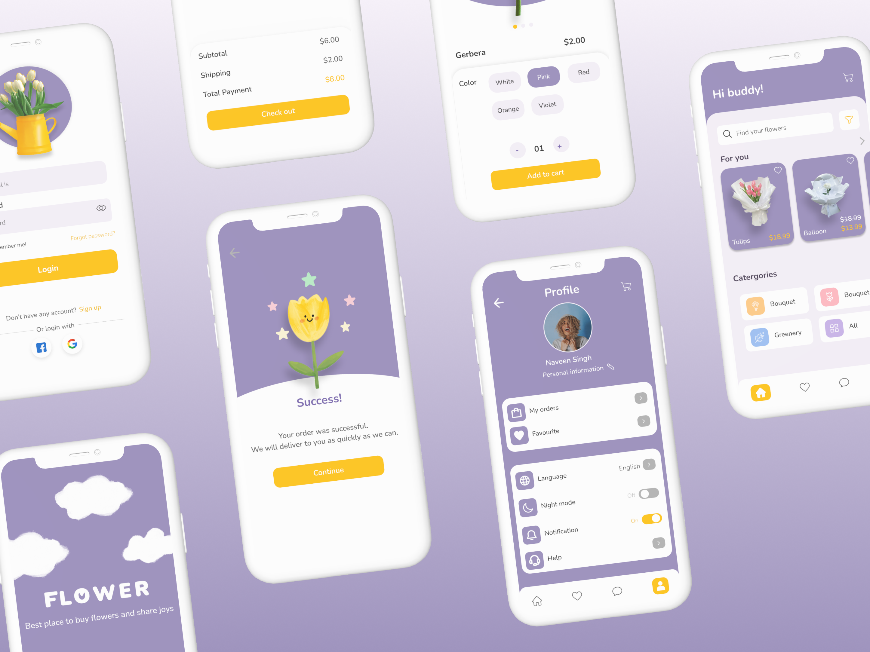 Flower catalogue app - UX case study by Hoàng Ngọc on Dribbble