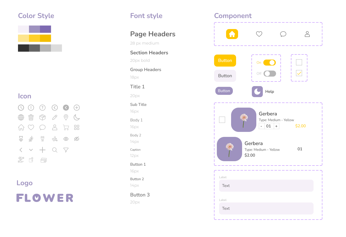 Flower catalogue app - UX case study by Hoàng Ngọc on Dribbble
