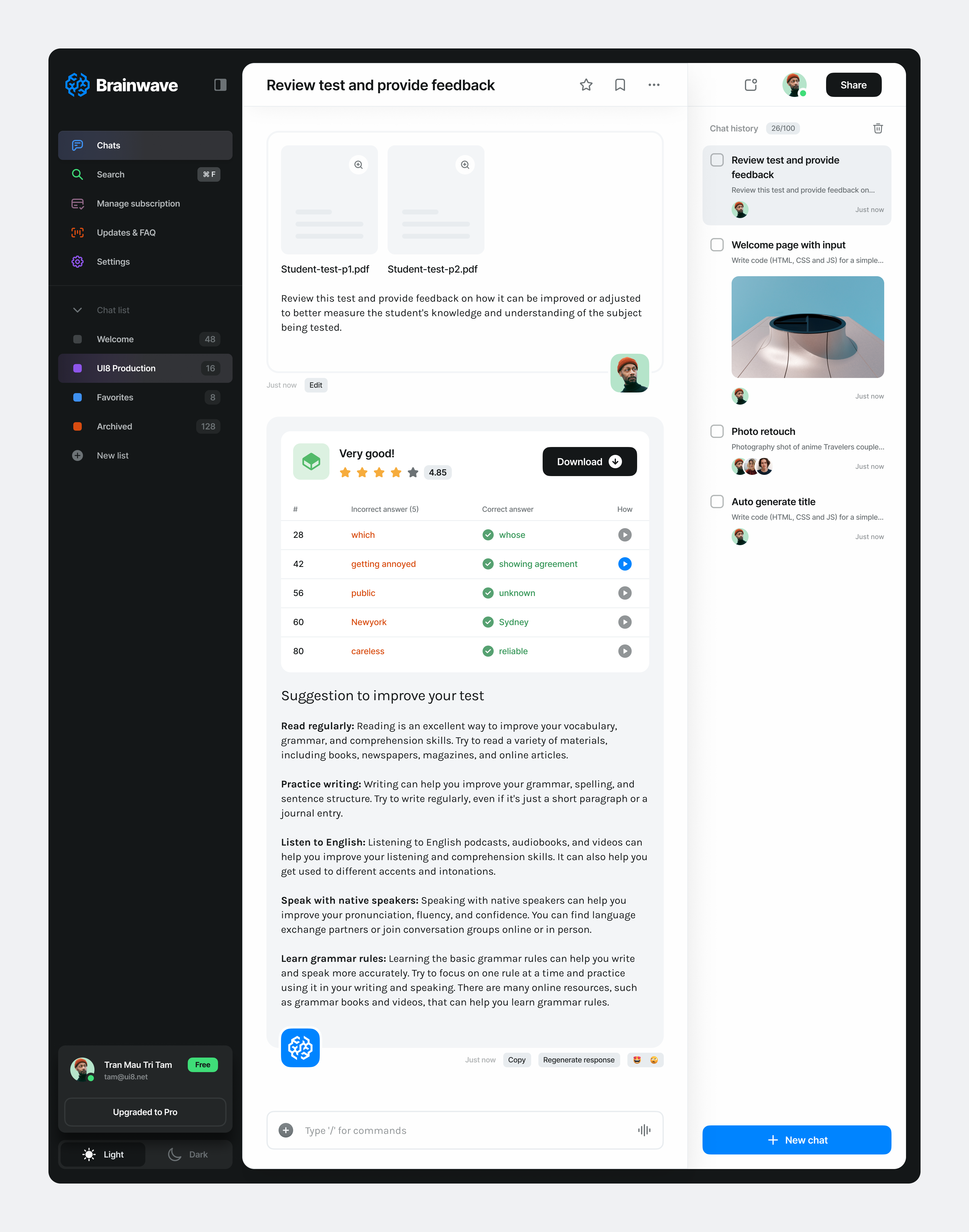 Brainwave - AI UI Kit by Tran Mau Tri Tam on Dribbble