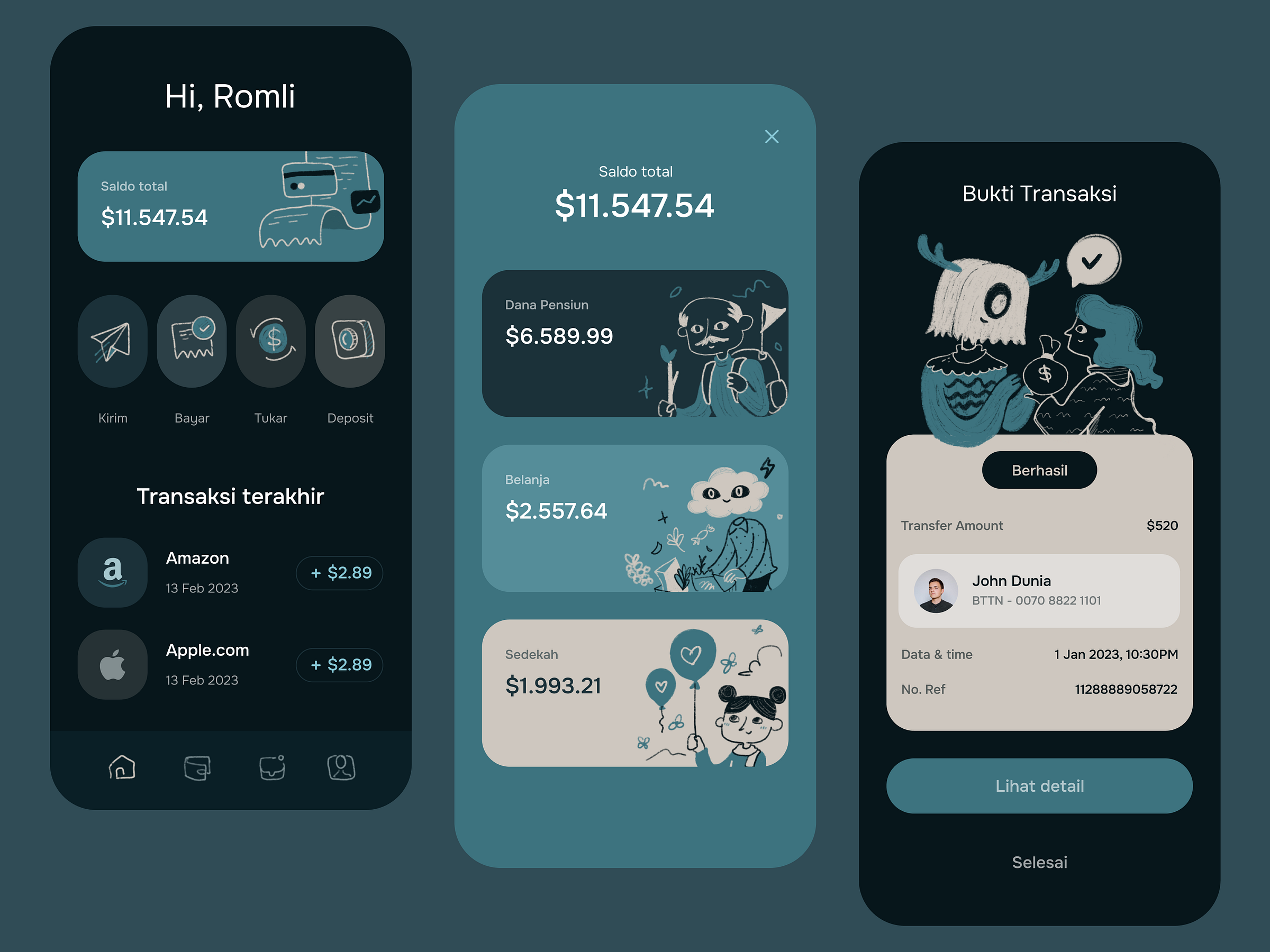 Wallet & Money Saving App Exploration by Ghani Pradita for Paperpillar ...