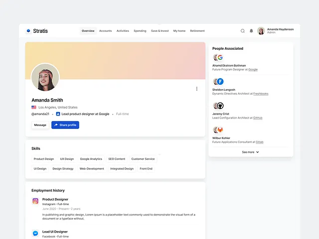Browse thousands of Profile Page UI images for design inspiration ...