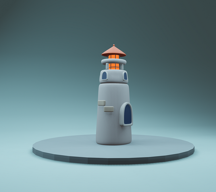 3D Lighthouse by GathanNaufarrel on Dribbble